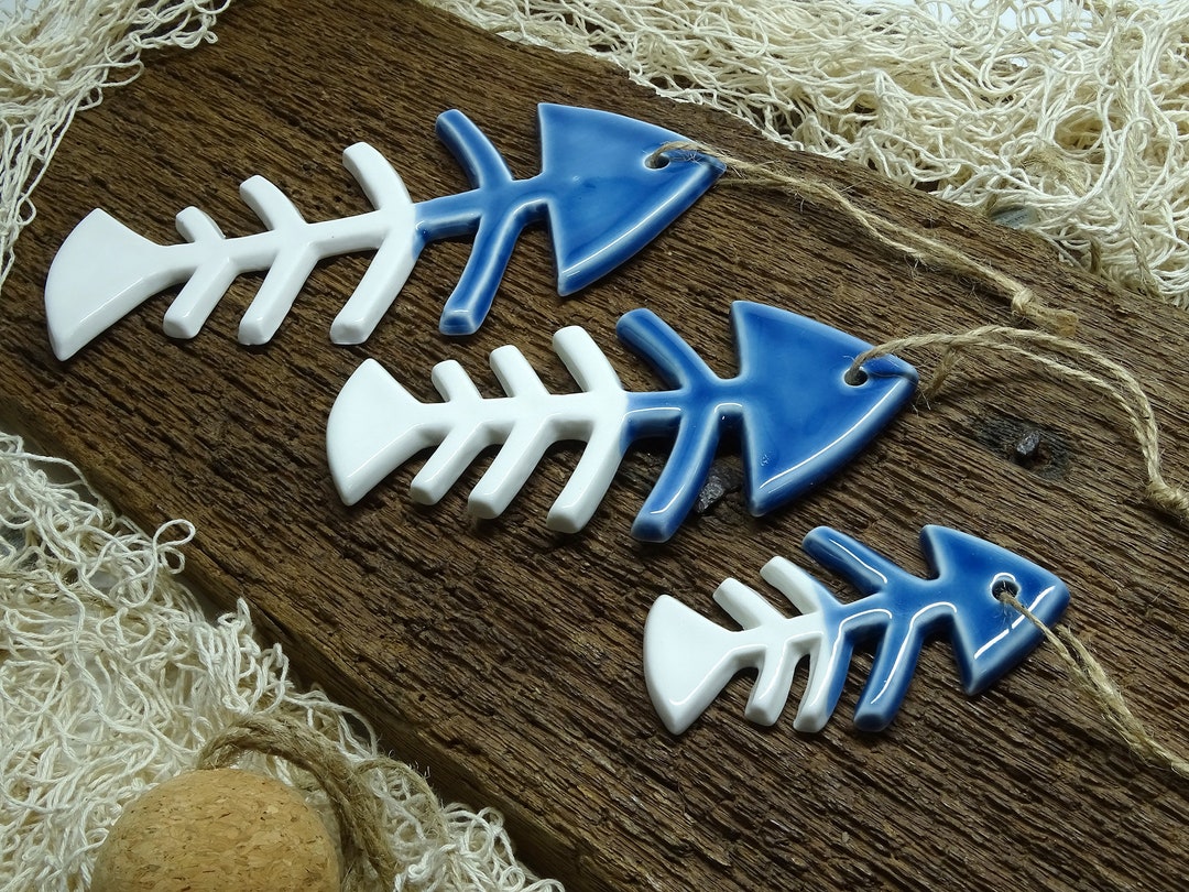 Graeten Fish Hangers in Ceramic Set of 3 Maritime Decoration With ...