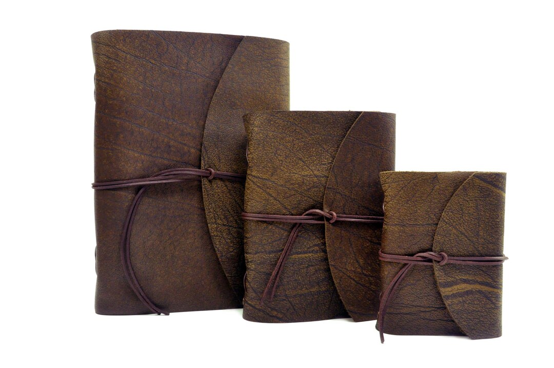Leather Book Buffalo Crust Raw From DIN A6 to DIN A4 With 400 - Etsy