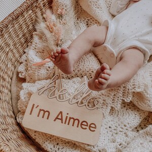 Hello I'm... Name Plaque - Etsy