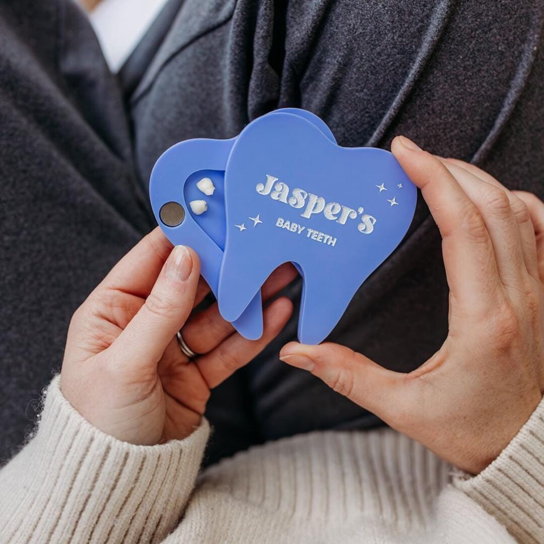 Personalised Tooth Fairy Box | First Tooth Keepsake | Christening Gift ...