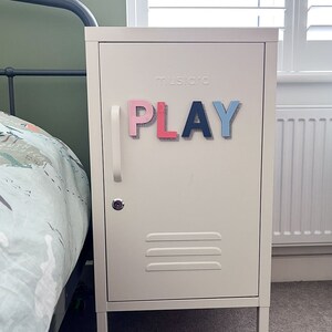Magnetic Locker Letters Personalised Name Magnets Magnetic Nursery ...