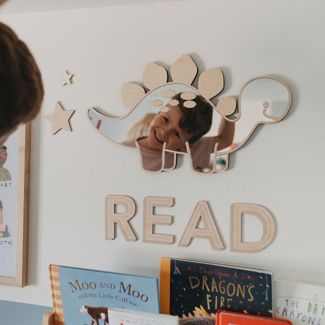 Dinosaur Shatterproof Mirror Perfect Gift for Bedroom & Nursery ...