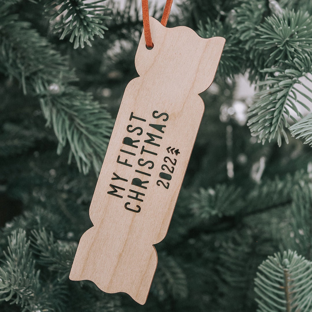 Cracker My First Christmas Bauble Personalised Cracker Christmas Bauble ...