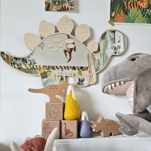 Dinosaur Shatterproof Mirror Perfect Gift for Bedroom & Nursery ...