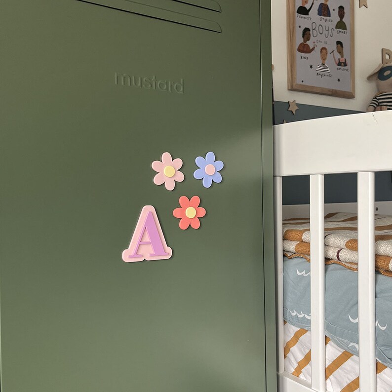 Magnetic Locker Flower Decorations | Personalised Shapes | Magnetic ...