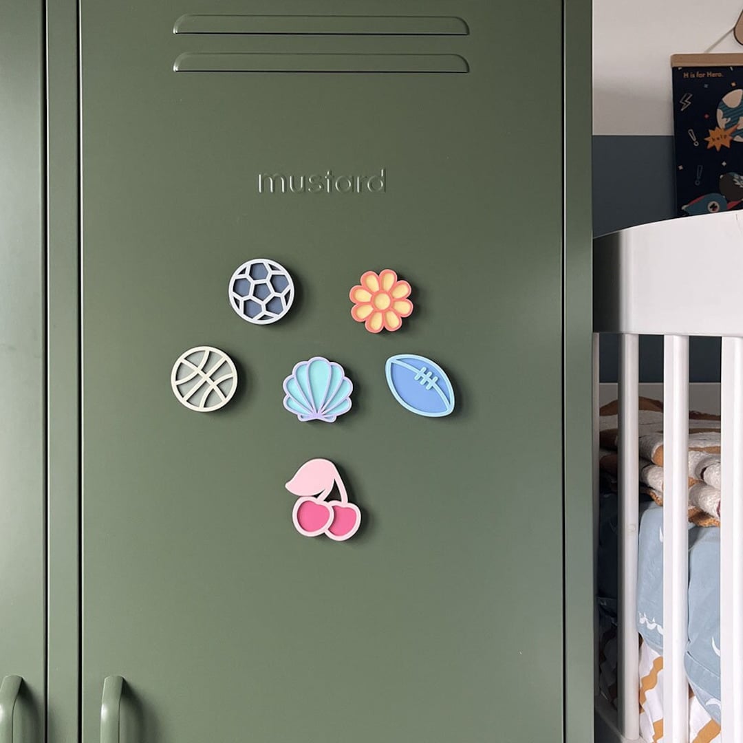 Magnetic Locker Decorations | Personalised Shapes | Magnetic Nursery ...