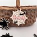 Personalised Web Bauble | Bat Spider Bauble | Wooden Halloween ...
