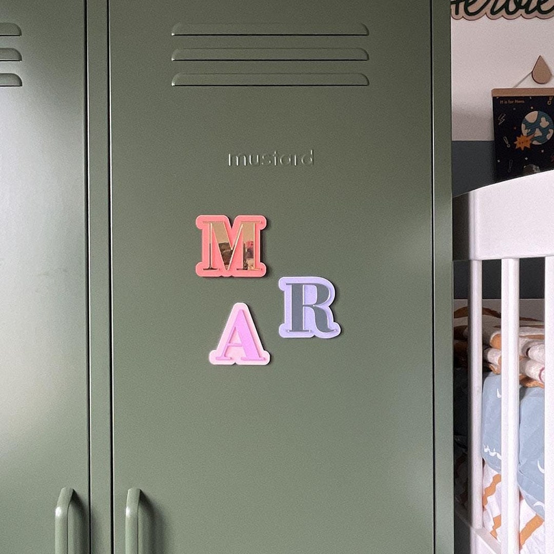 Magnetic Letters Personalised Name Magnets Magnetic Nursery Decorations ...