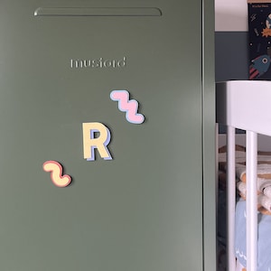 Magnetic Locker Letters Personalised Name Magnets Magnetic Nursery ...