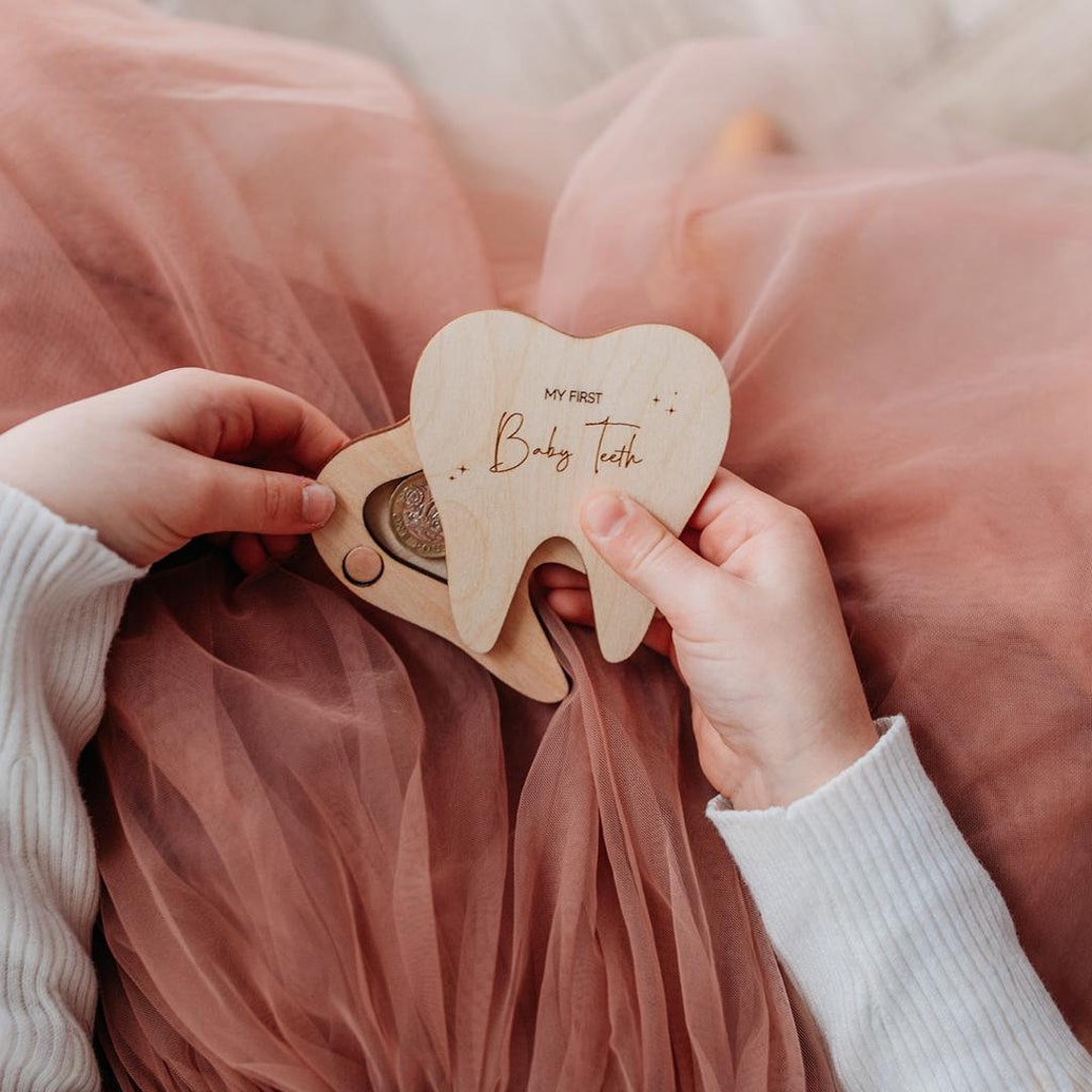 My First Baby Teeth Box | First Tooth Keepsake | Christening Gift ...