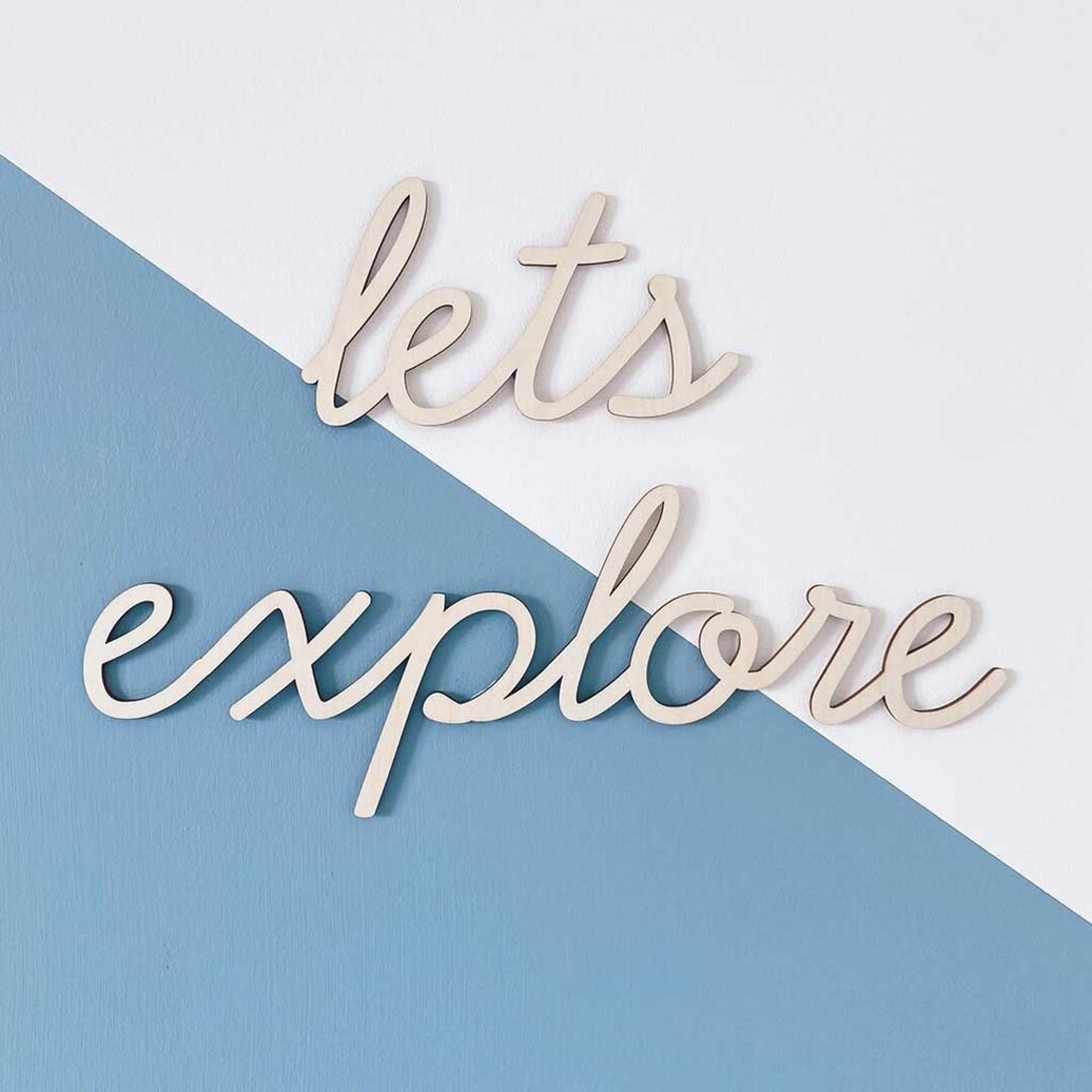 Lets Explore Wall Sign - Etsy
