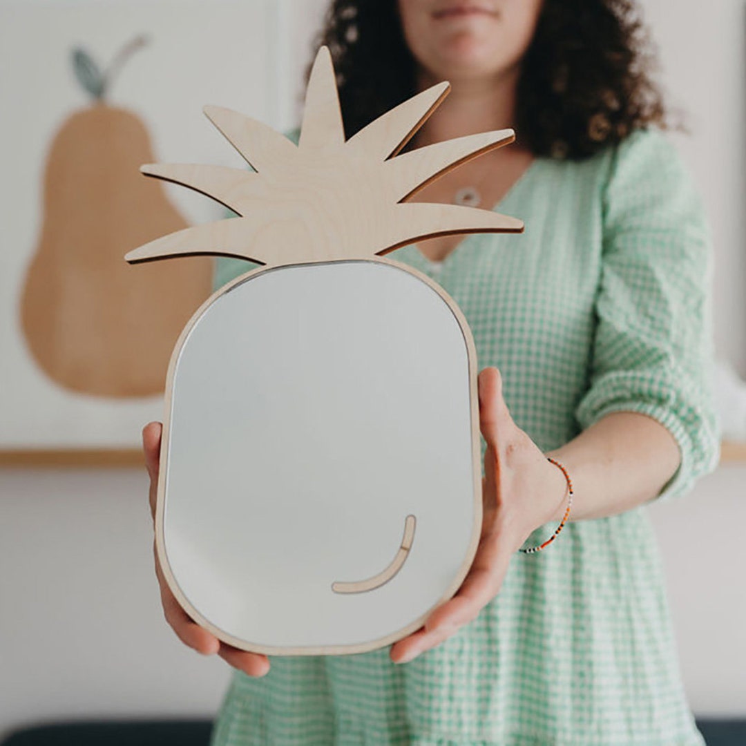 Pineapple Shatterproof Mirror | Perfect Gift for Bedroom & Nursery ...