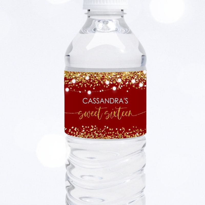 Glitter Labels - Etsy