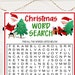 Christmas Word Search Game Fun Word Game Christmas Party Game Christmas ...