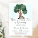 Editable Tree Baby Shower Invitation Tree Baby Shower Invite Green ...