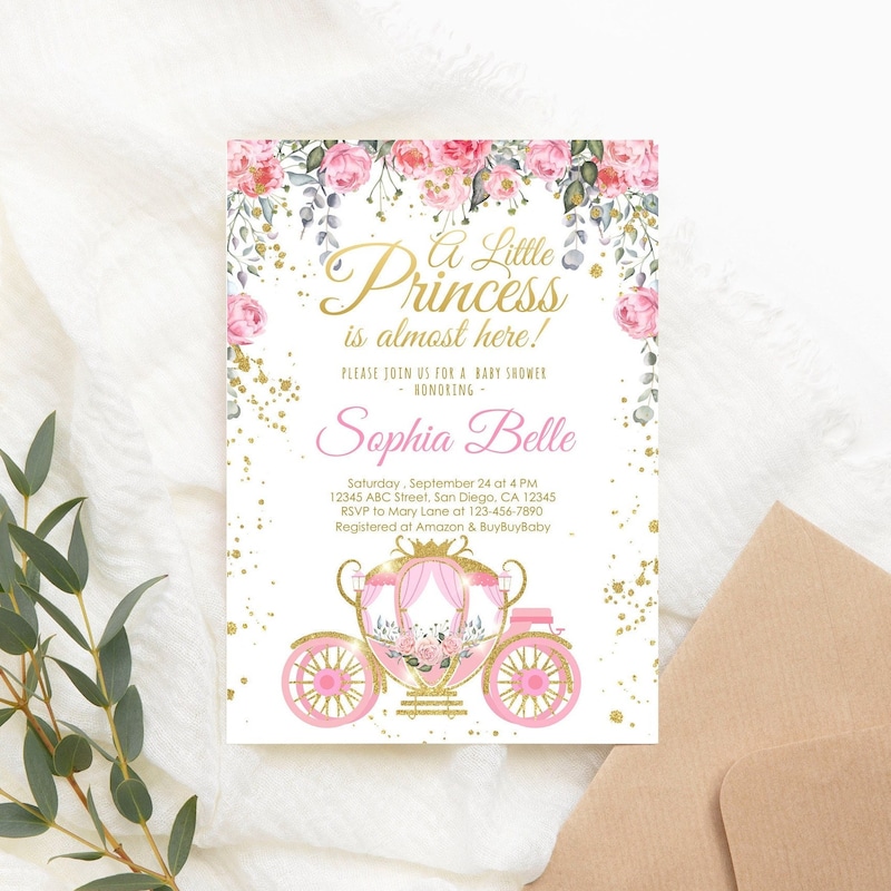 Pink Princess Shower - Etsy