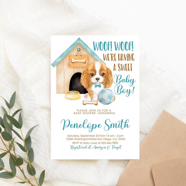 Puppy Baby Shower - Etsy