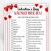 Valentine's Day Scavenger Photo Hunt, Scavenger Hunt, Valentine's Day ...