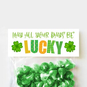St Patrick's Day Treat Bag Topper,classroom Favor Bag,goody Bag Topper ...