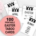 Easter Taboo Card Game, Group Game ,family, Printable, Easter ,fun ...
