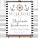 Editable Nautical Welcome Sign Baby Shower Welcome Decor Sign Birthday ...