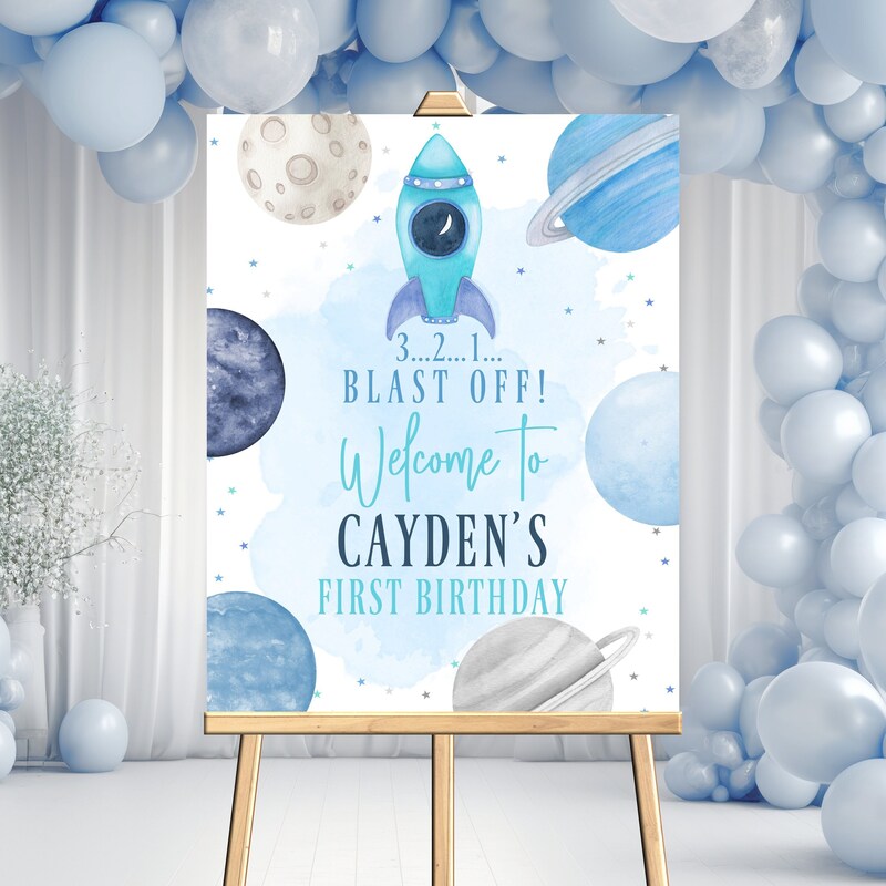 Blast off Birthday - Etsy