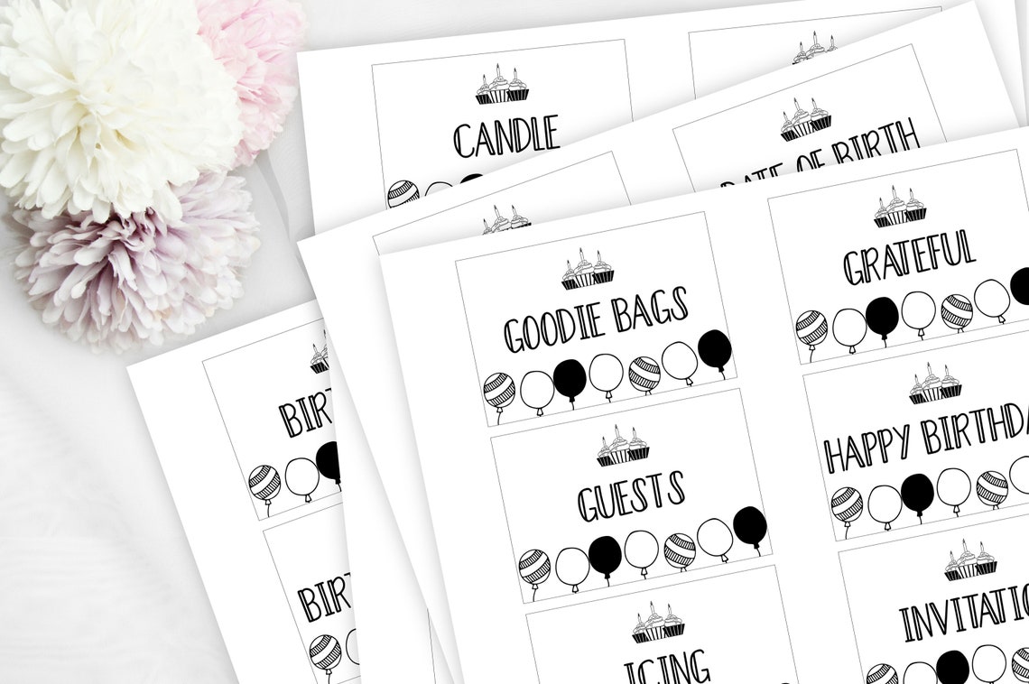 Birthday Party Charades Game Cards Printable Birthday - Etsy