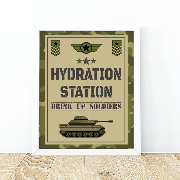 Hydration Station Sign - Etsy
