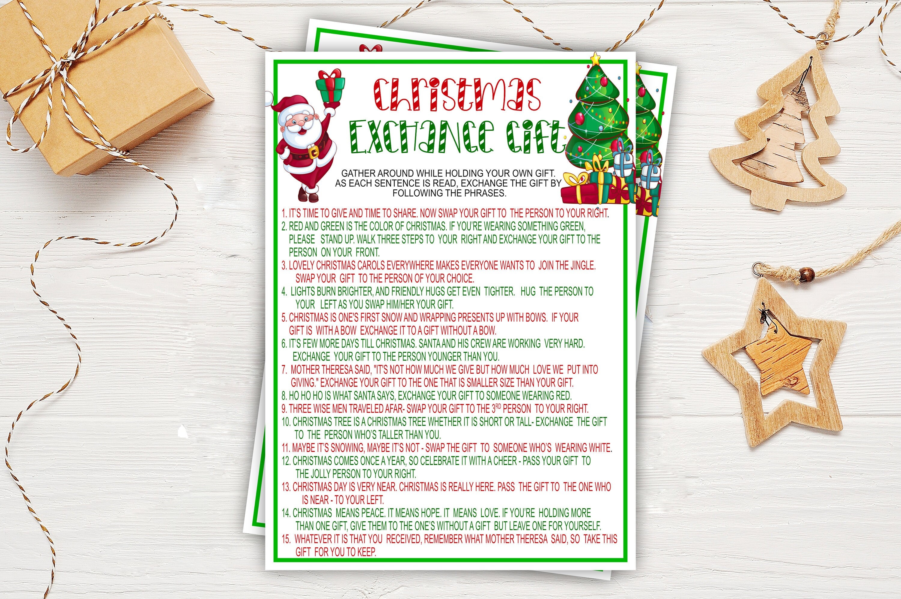 Christmas Exchange Gift Game, Christmas Fun Party Exchange Gift, Gift ...