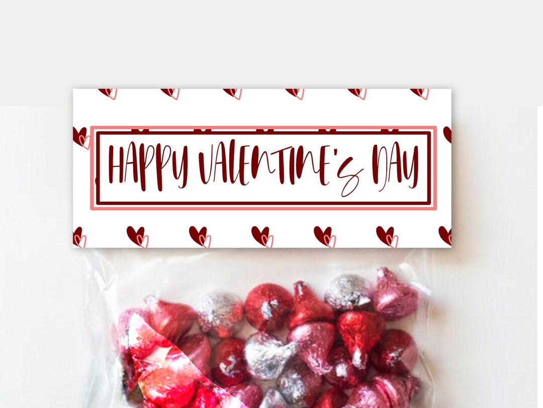 Happy Valentine's Day Treat Bag Toppers, Galentine's Day, Valentines ...