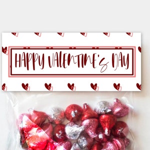 Happy Valentine's Day Treat Bag Toppers, Galentine's Day, Valentines ...