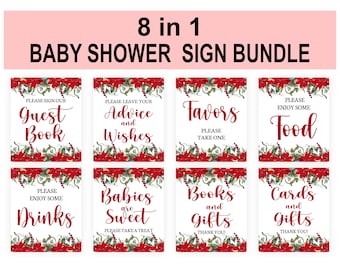 Red Baby Shower | Etsy