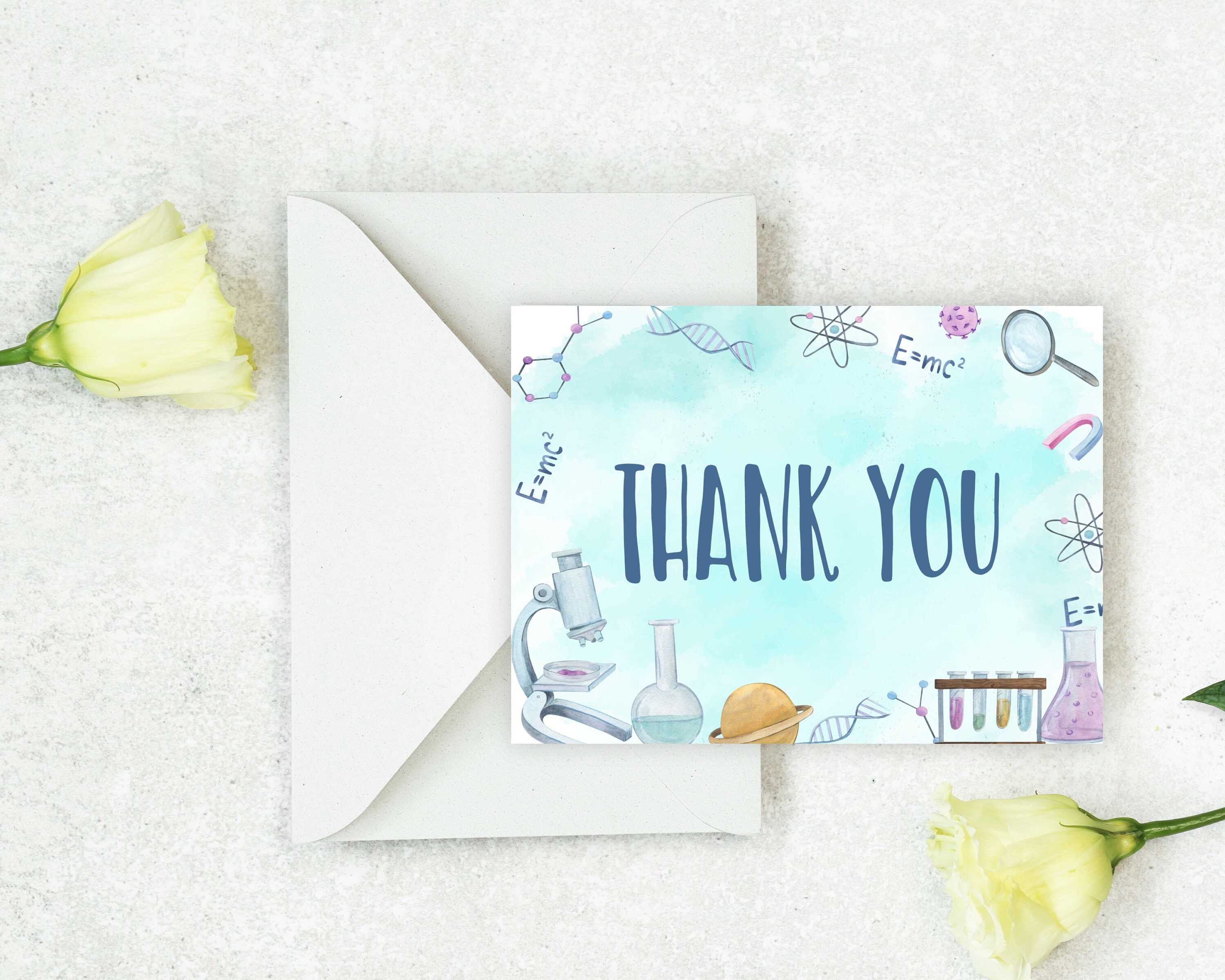 Editable Science Baby Shower Invitation Set Little Einstein - Etsy