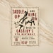 Editable Bull Riding Birthday Invitation Girl Western Birthday Party ...