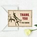 Editable Bull Rodeo Thank You Card Printable Cowboy Rustic Bull Theme ...