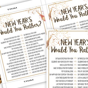 Would You Rather New Year's Eve Game, Would You Rather, New Year's, Fun ...