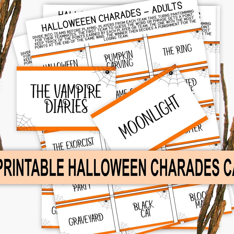 Printable Charades Adult - Etsy