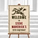 Editable Rodeo Birthday Welcome Sign PRINTABLE Horse Rustic Welcome ...
