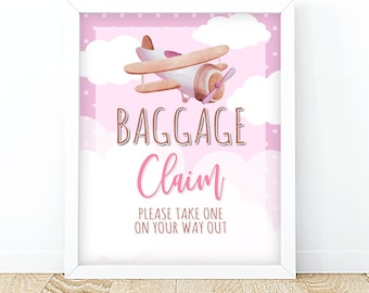 Airplane Baggage Claim Sign - Etsy