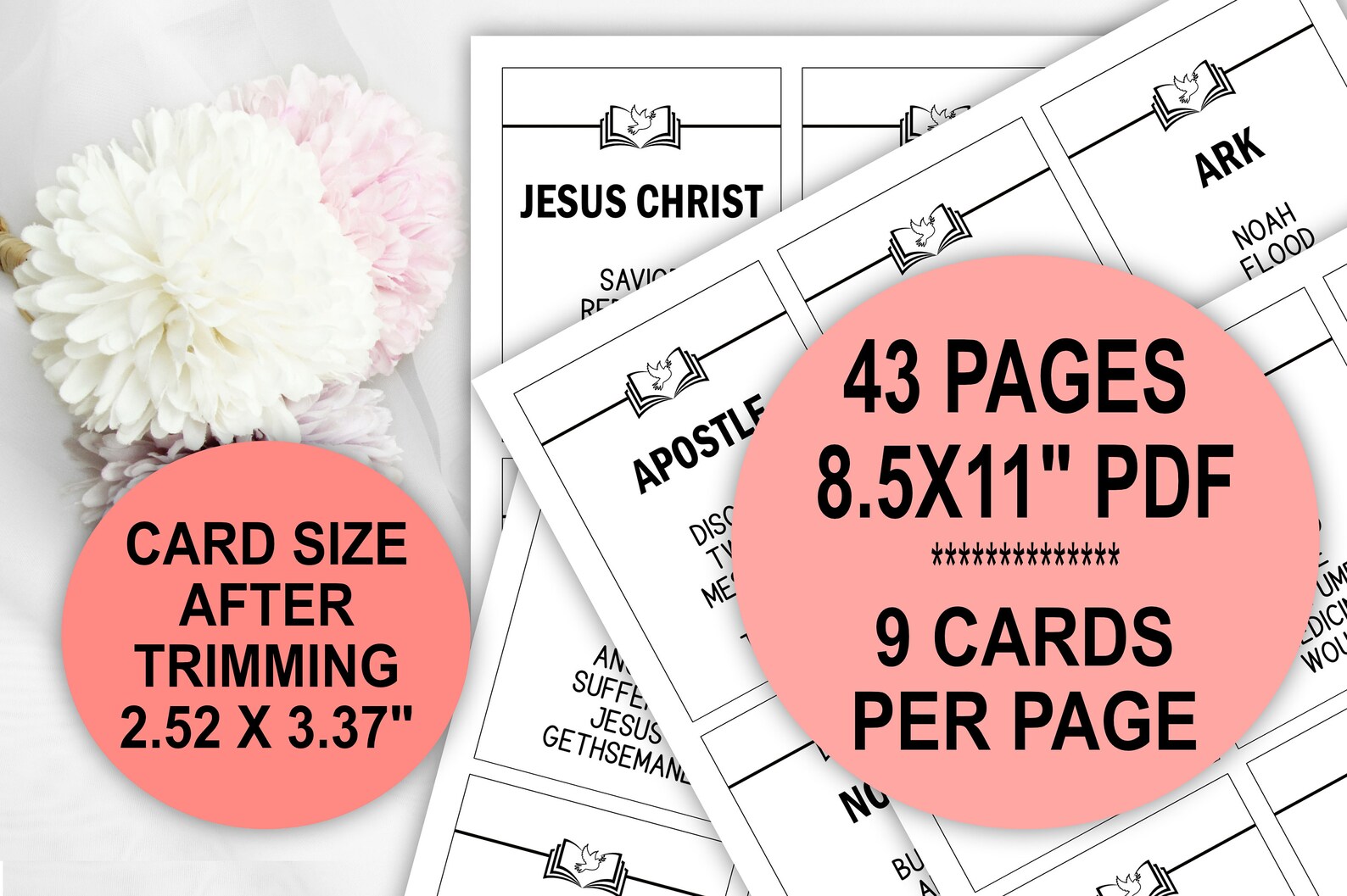 Biblical Taboo Card Game Group Game family Printable Bible - Etsy