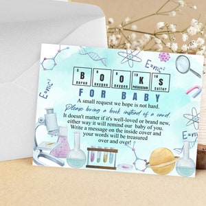 Editable Science Baby Shower Invitation Set: Little Einstein Theme ...