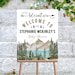 Editable Let the Adventure Begin Welcome Sign Forest Mountain Lake ...