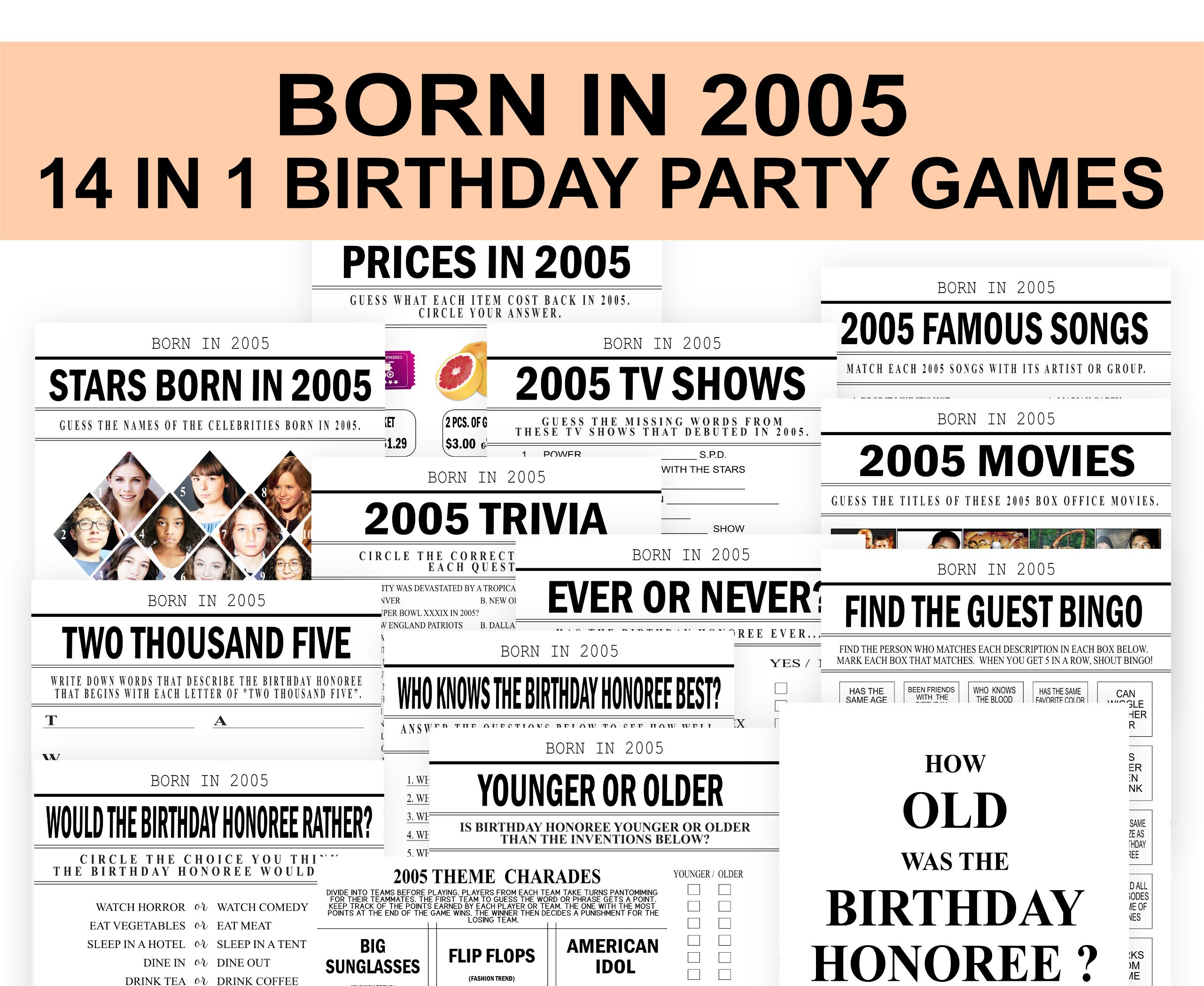 18th Birthday Party Games Born In 2005 Birthday Games Bundle Etsy UK 18th-birthday-party-games-born-in-2005-birthday-games-bundle-etsy-uk