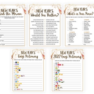 New Years Eve Party Games Bundle Set Pack New Years Eve Game Kids ...