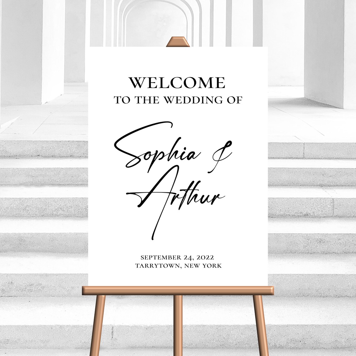 Editable Simple Welcome Sign Minimal Wedding Welcome Sign - Etsy