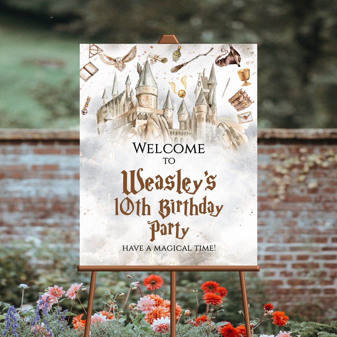 Editable Wizard Birthday Welcome Magic School Birthday Welcome - Etsy