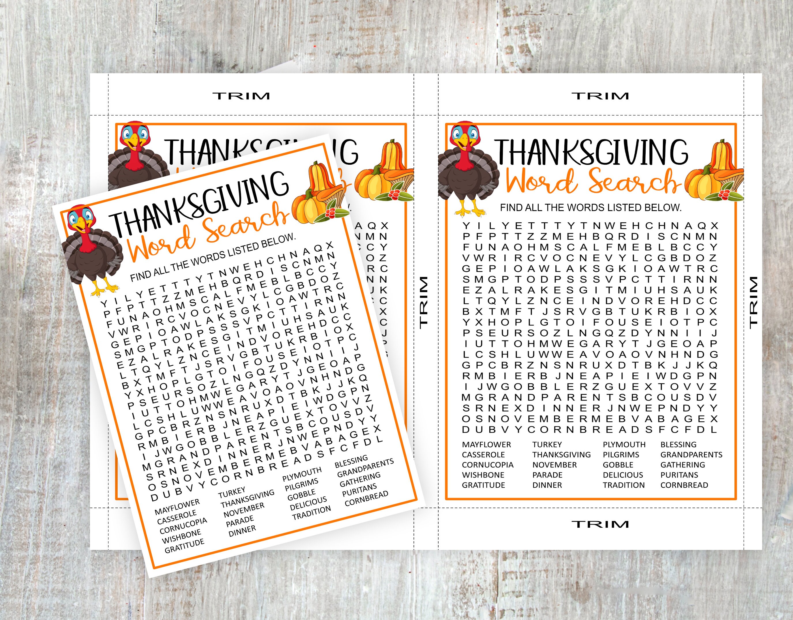 Thanksgiving Word Search Game, Thanksgiving Game, Thanksgiving Fun ...
