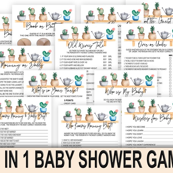 Succulent Themed Baby Shower - Etsy