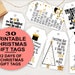 Christmas Gift Tags, Printable 12 Days of Christmas Gifts, Secret Santa ...