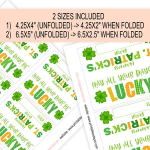 St Patrick's Day Treat Bag Topper,classroom Favor Bag,goody Bag Topper ...